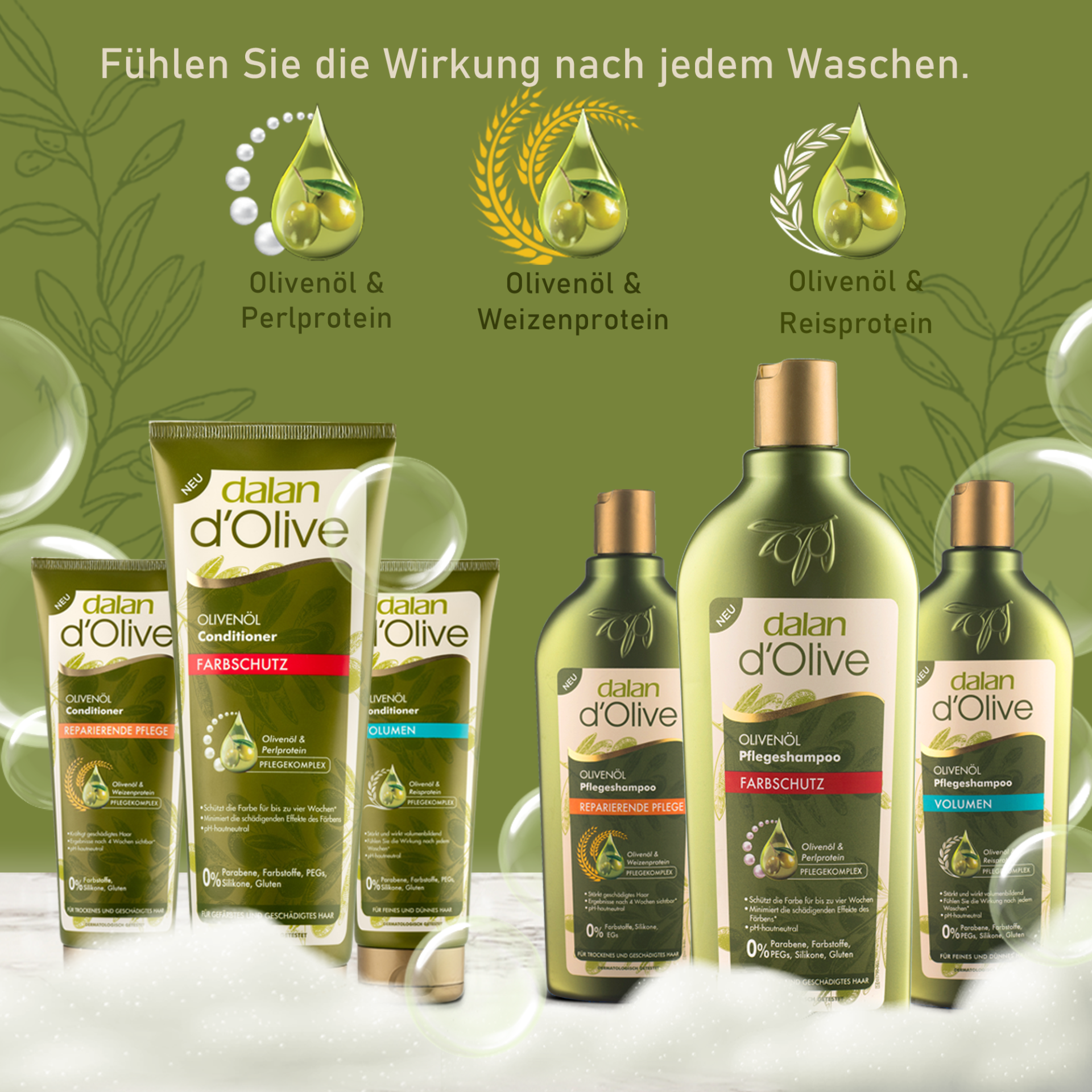 Dalan d´Olive Nourishing Shampoo - Repairing Care 400 ml - new Design ...
